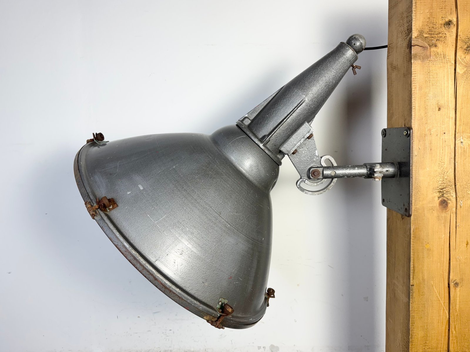 Large Vintage Industrial Aluminium Factory Wall Spotlight from ...
