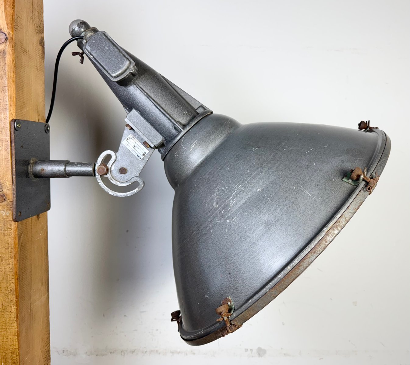 Large Vintage Industrial Aluminium Factory Wall Spotlight from ...