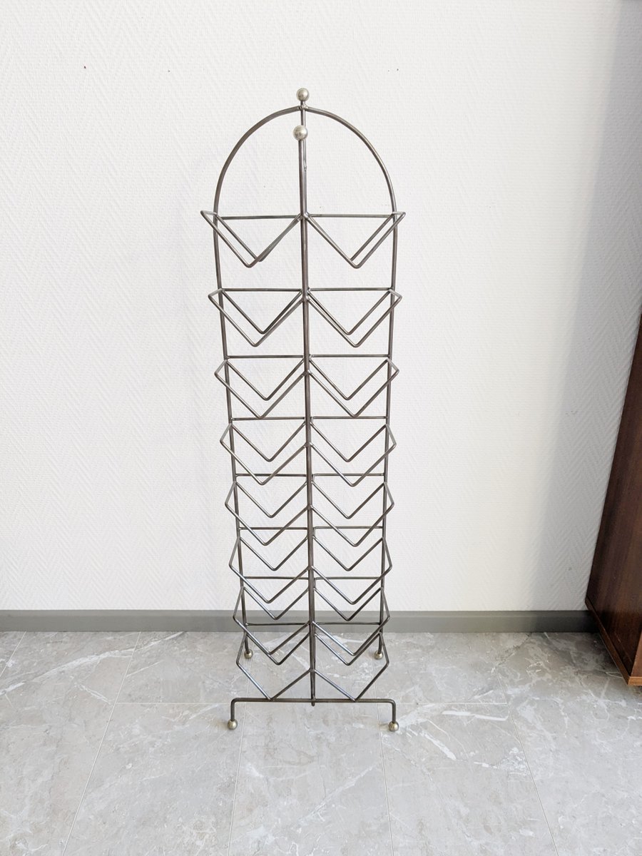 Metal Bottle Rack, 1990s for sale at Pamono