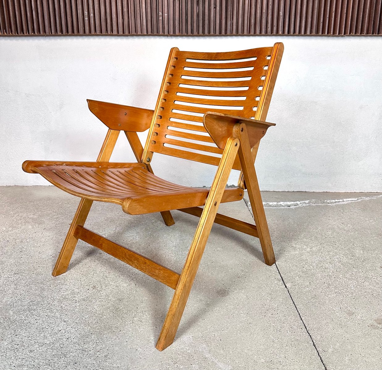 Early Edition Model Rex Lounge Folding Chair by Niko Kralj for Stol Kamnik, 1956 for sale at Pamono