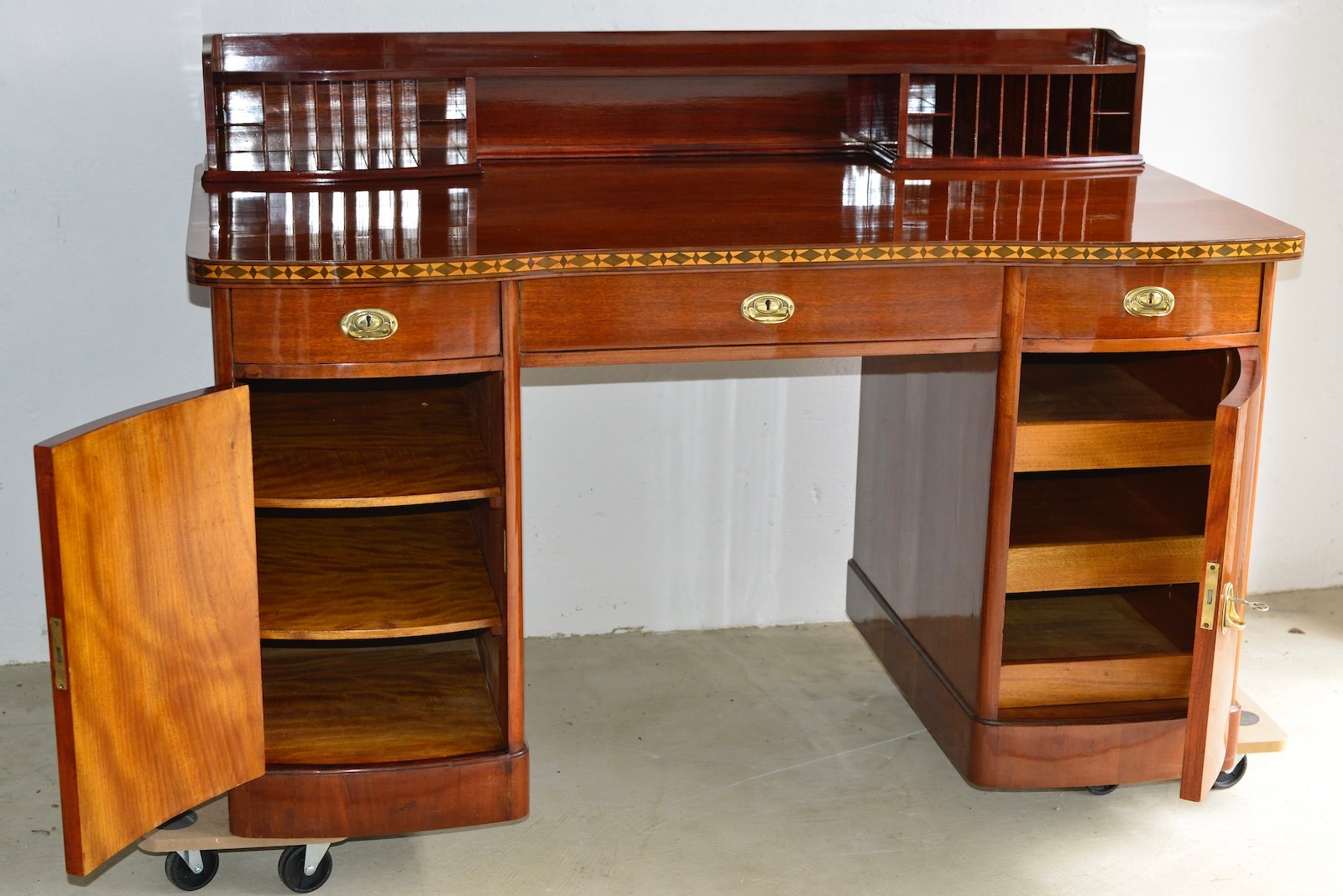 Art Nouveau Desk with Attachment for sale at Pamono