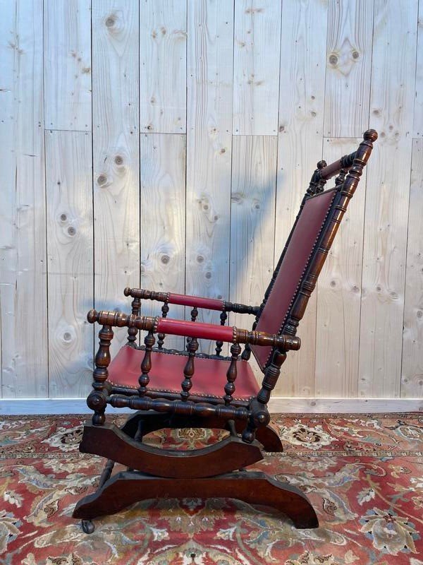 Colonial Style Rocking Chair for sale at Pamono
