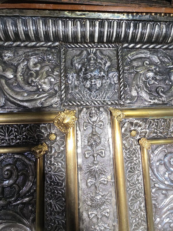 17th-Century Italian Silver and Gilt Silver Altar Panel for sale at Pamono