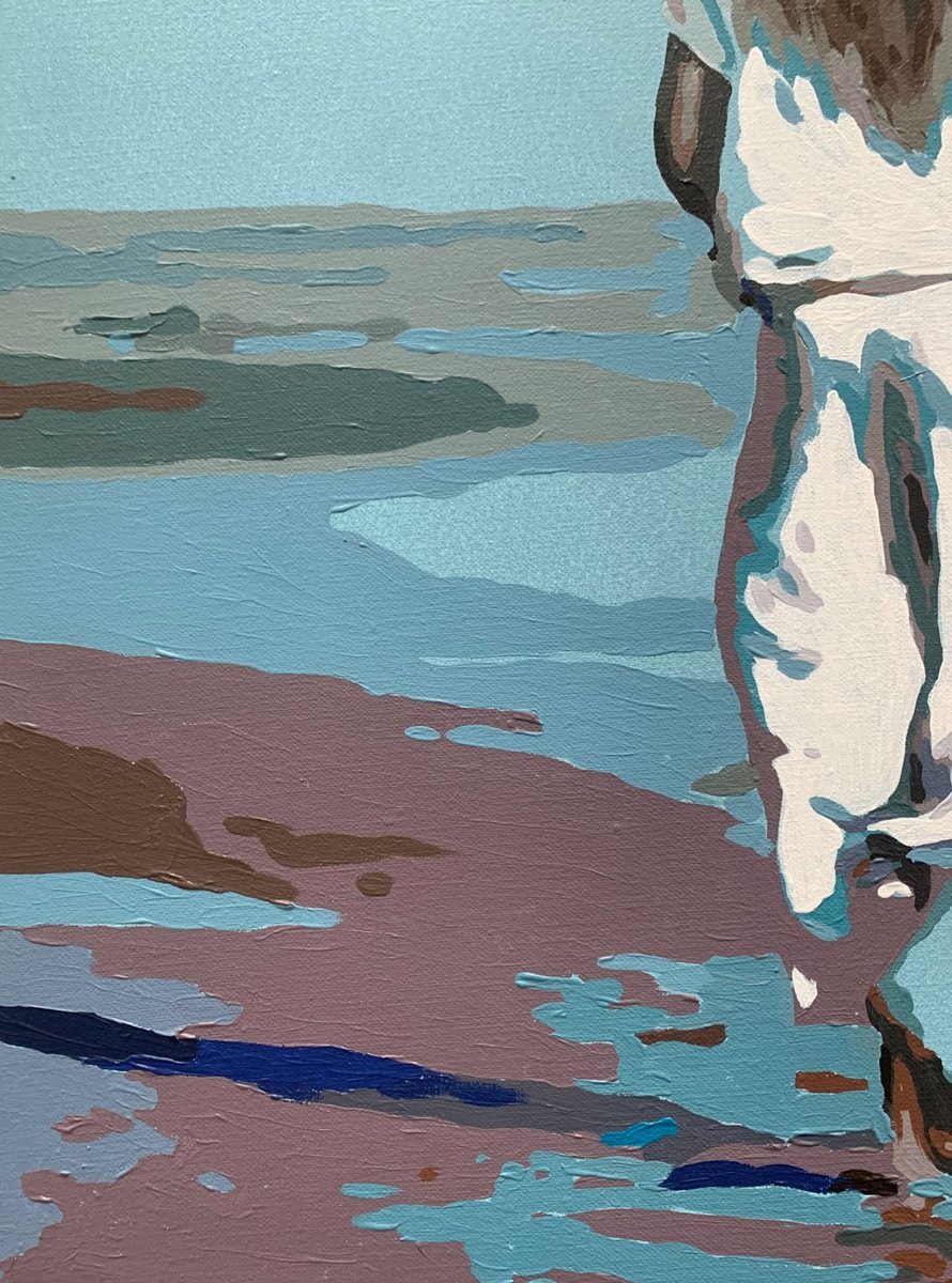 Joanna Woyda, The Beach: Waves, 2025, Acrylique sur Toile en vente sur Pamono