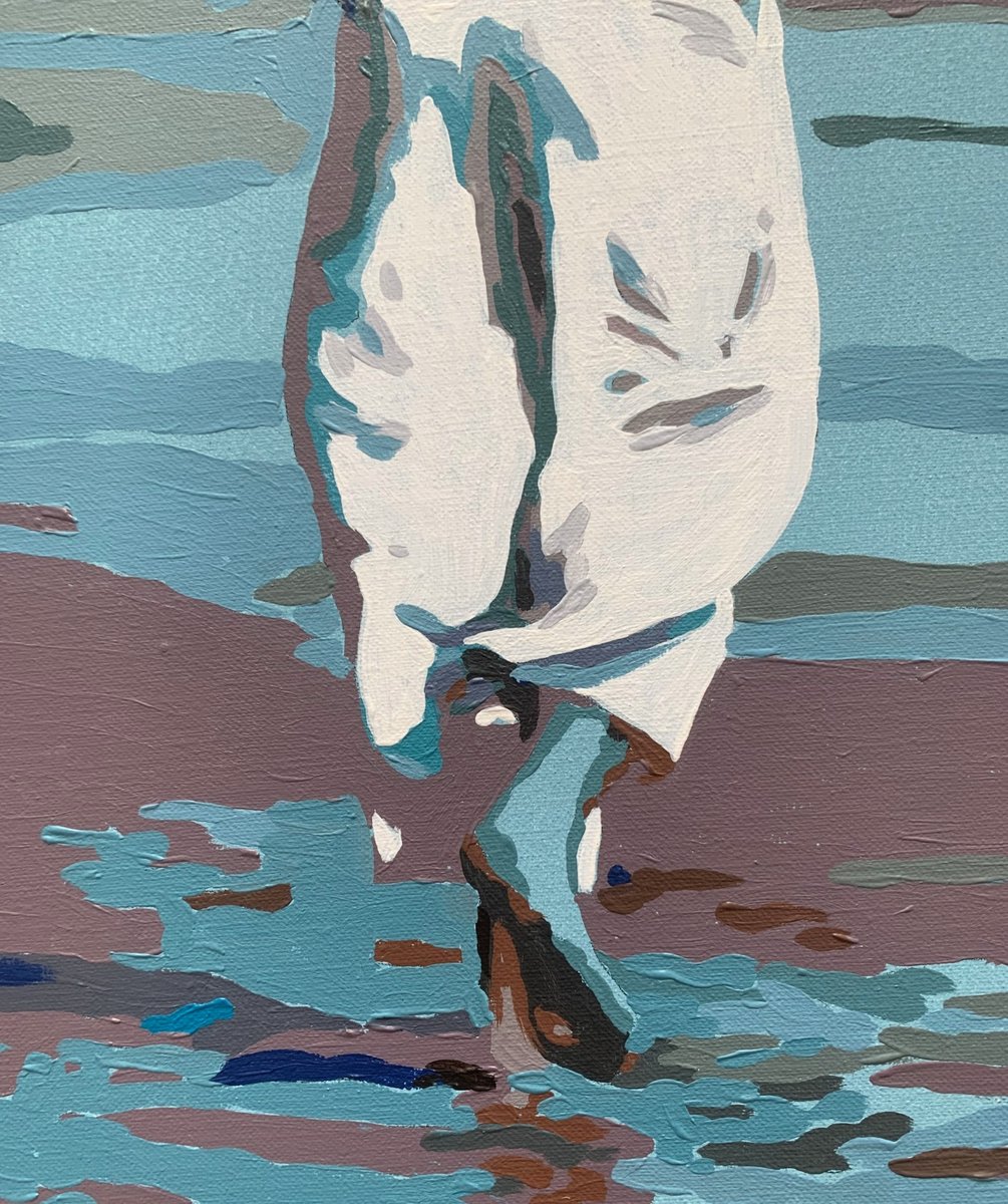 Joanna Woyda, The Beach: Waves, 2025, Acrylique sur Toile en vente sur Pamono