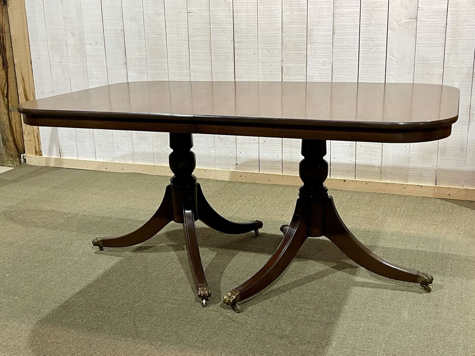 English Regency Walnut Table with 1 Extension, 1950s for sale at Pamono