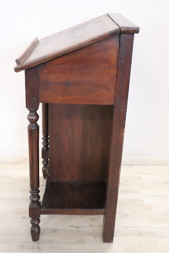 Antique Writing and Reading Stand Lectern in Poplar Wood, 19th Century ...