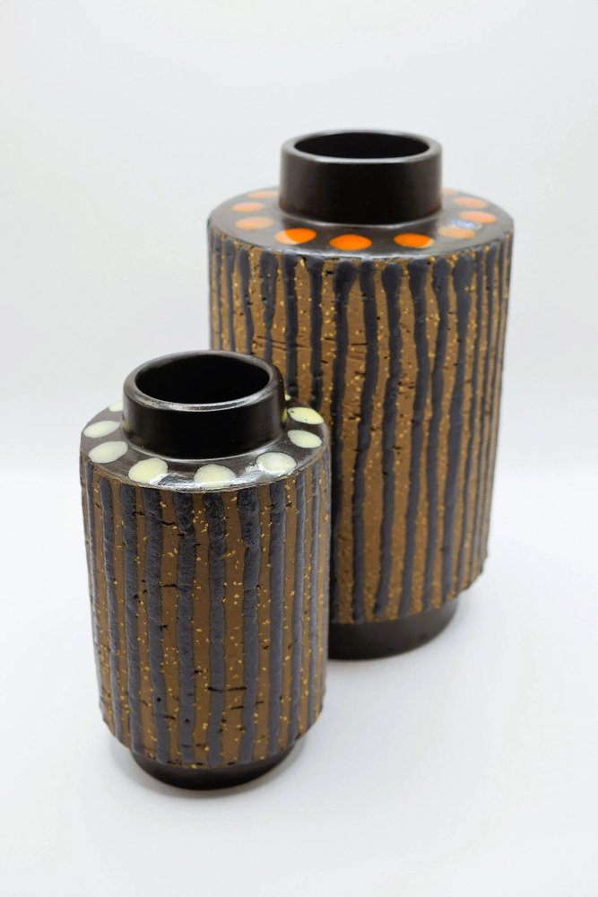Mid-Century Modern Scandinavian Brutalist Pottery Vase by Mari ...
