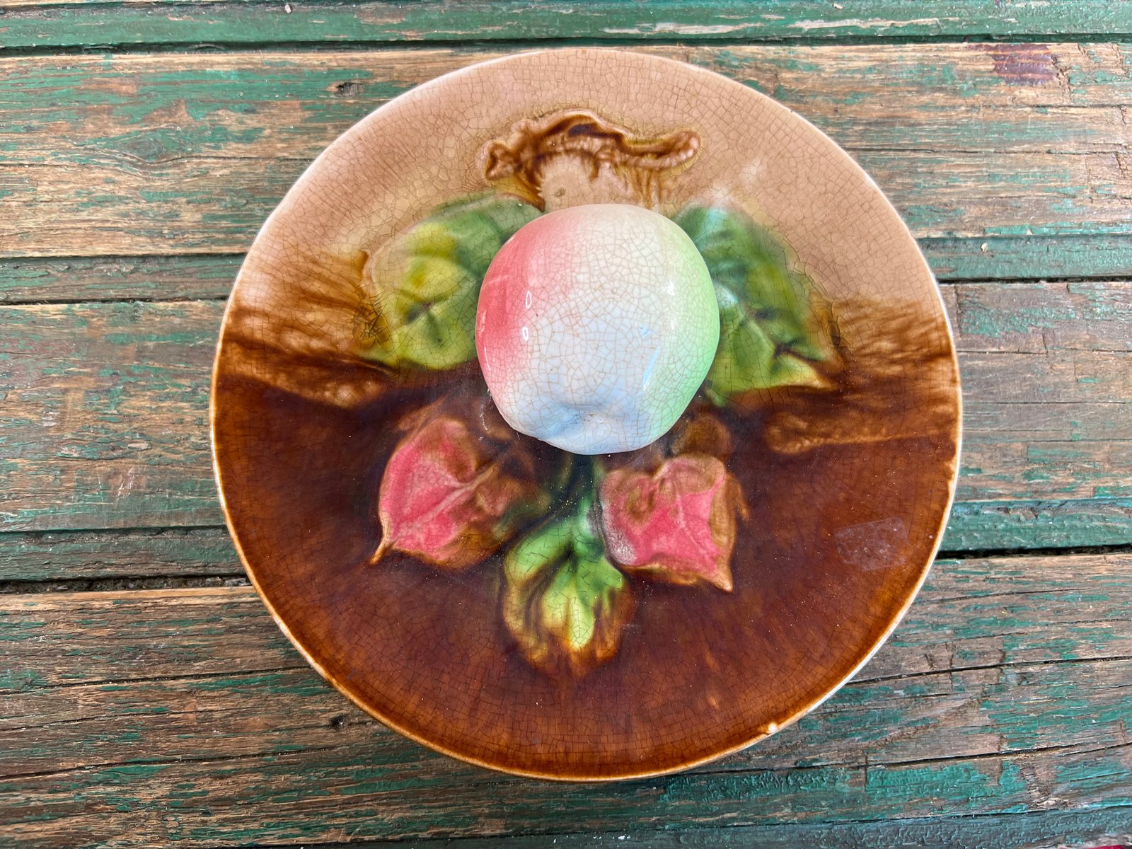 Barbotine Plates, 1890s, Set of 2 for sale at Pamono