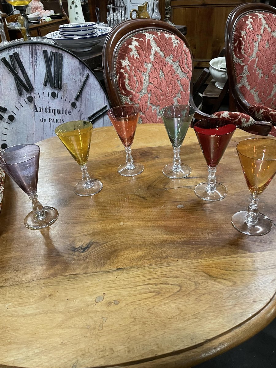 Vintage Hungarian Crystal Glasses, 1958, Set of 6 for sale at Pamono