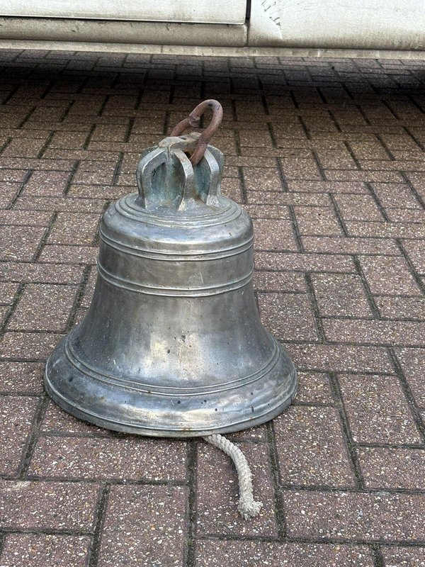 Large Silver Color Ships Bell for sale at Pamono
