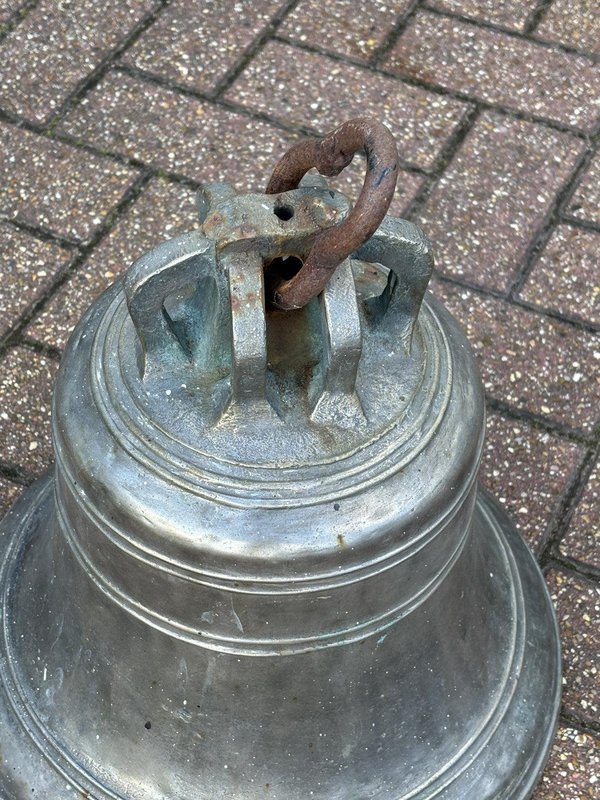 Large Silver Color Ships Bell for sale at Pamono