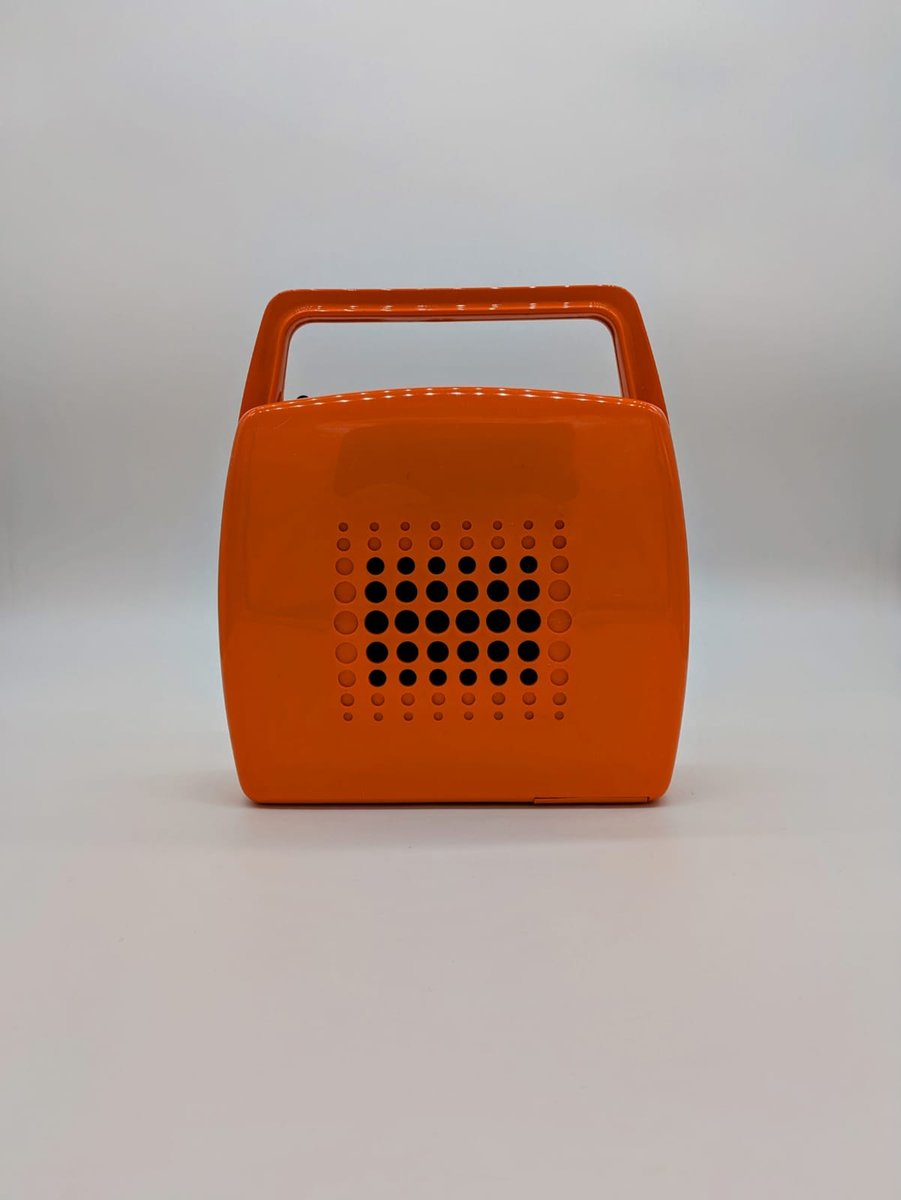 Orange Penny Record Player by Mario Bellini for MusicalNastro. Italy ...