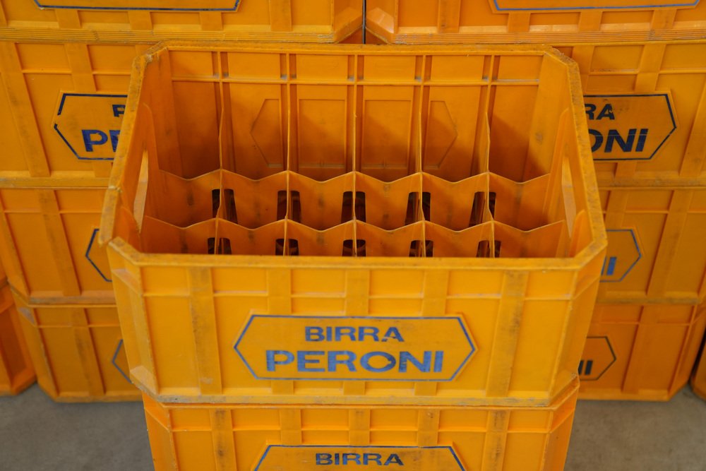 Italian Birra Plastic Crate Beer Collectible from Peroni, 1970s for ...
