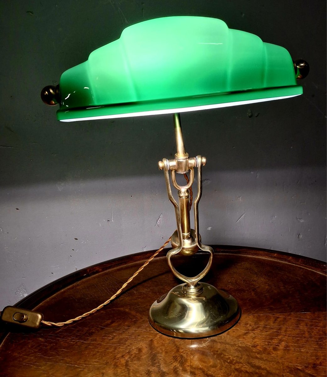 Churchill Lamp in Brass with Adjustable Naval Joint for sale at Pamono