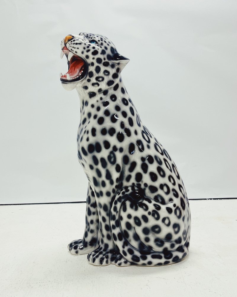 Snowleopard in Ceramic from Ceramiche Boxer for sale at Pamono