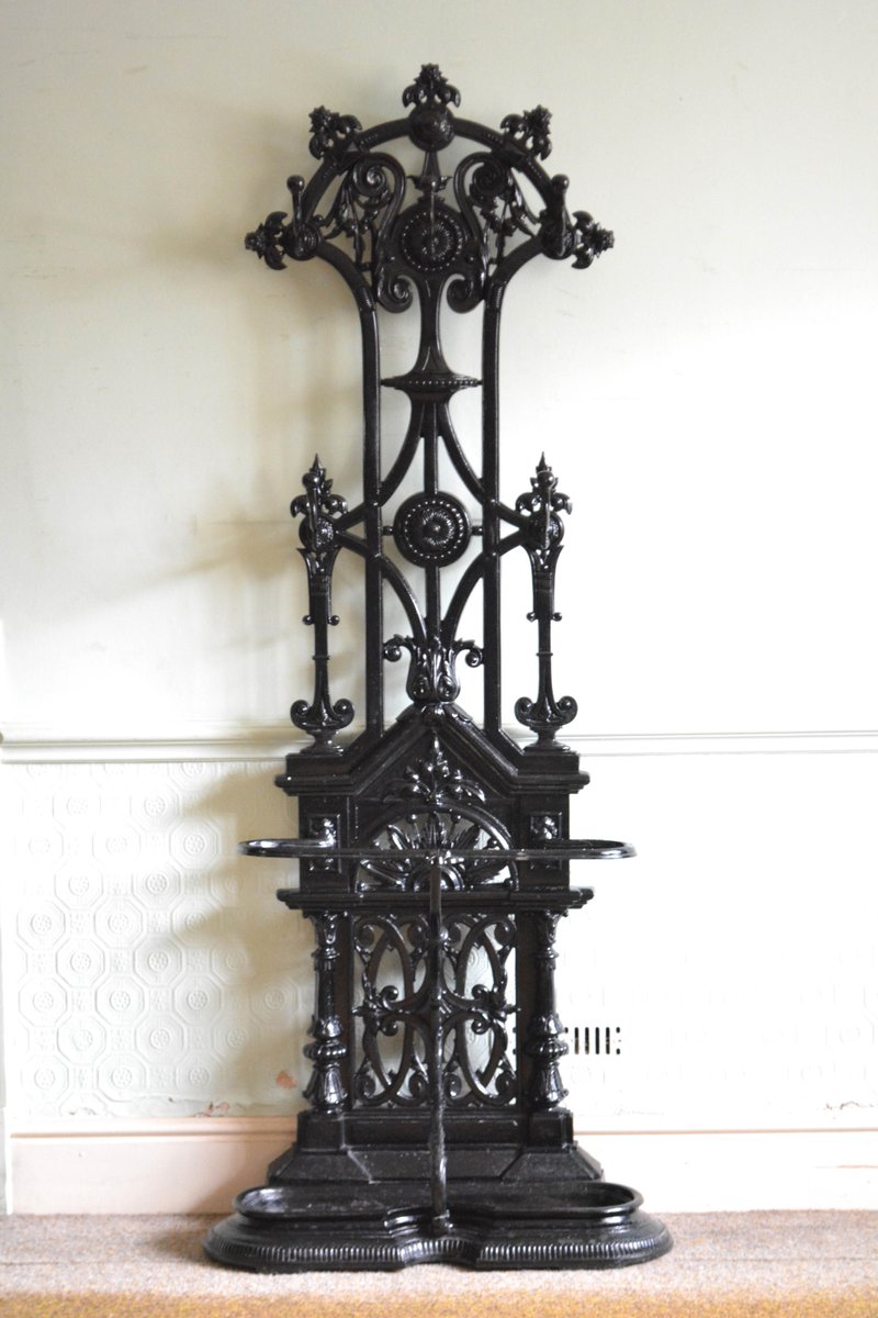 Victorian Cast Iron Hall Stand in the style of Christopher Dresser ...
