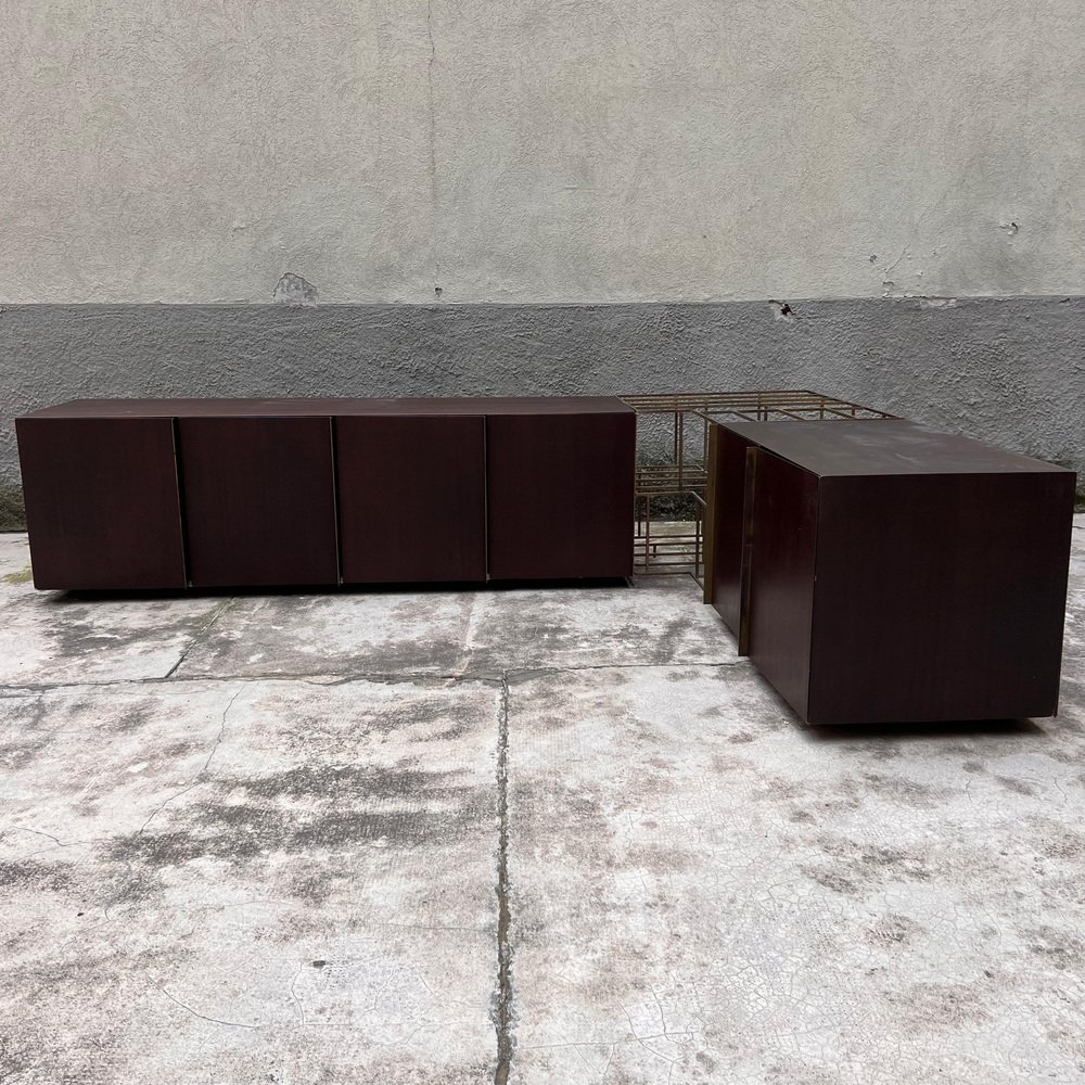 Train Sculptural Corner Sideboard attributed to Alberto Tonni, Italy ...