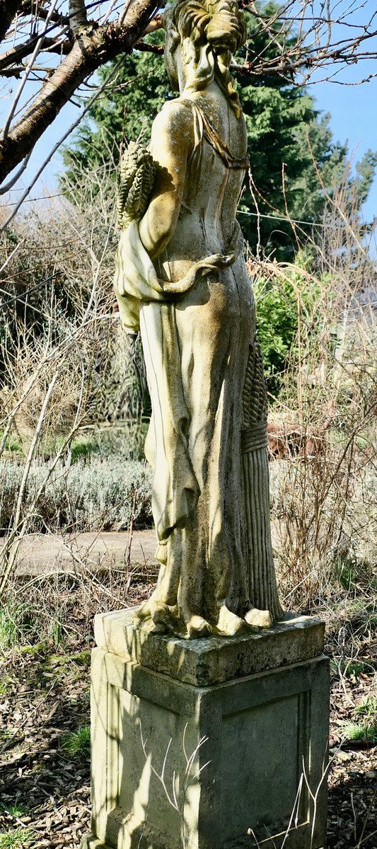 Large Weathered Garden Statue of Autumn of the 4 Seasons, 1890s-1910s ...