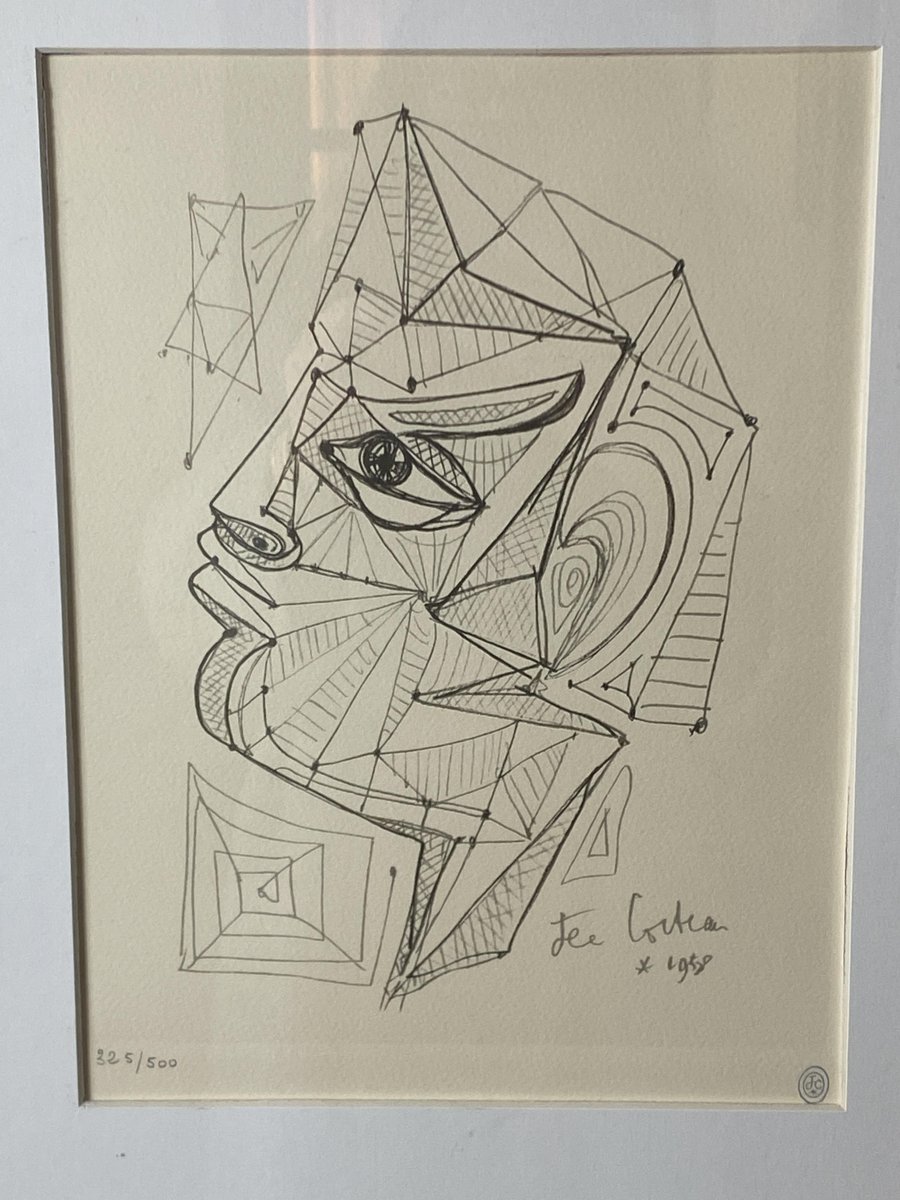 Jean Cocteau, Surrealist Face of Apollo, 1960s, Lithograph for sale at ...