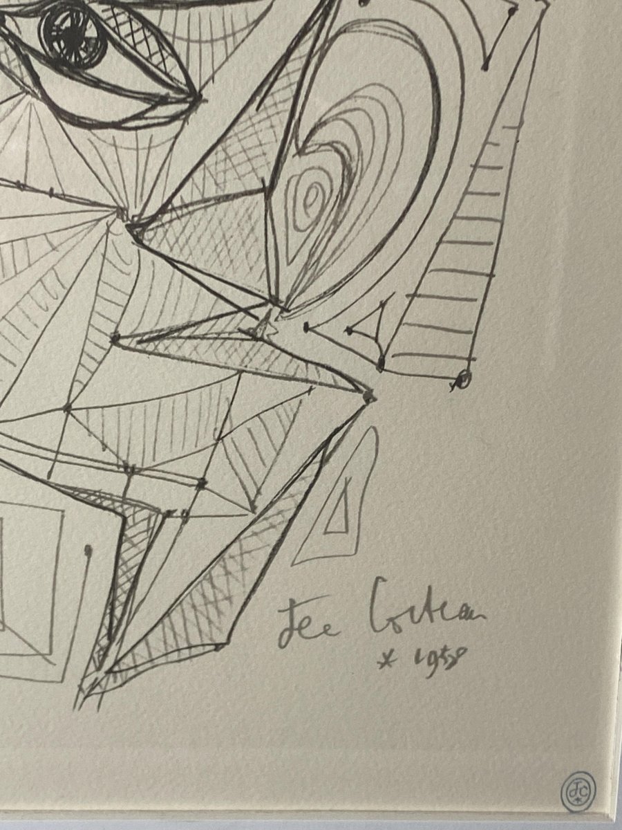 Jean Cocteau, Surrealist Face of Apollo, 1960s, Lithograph for sale at ...