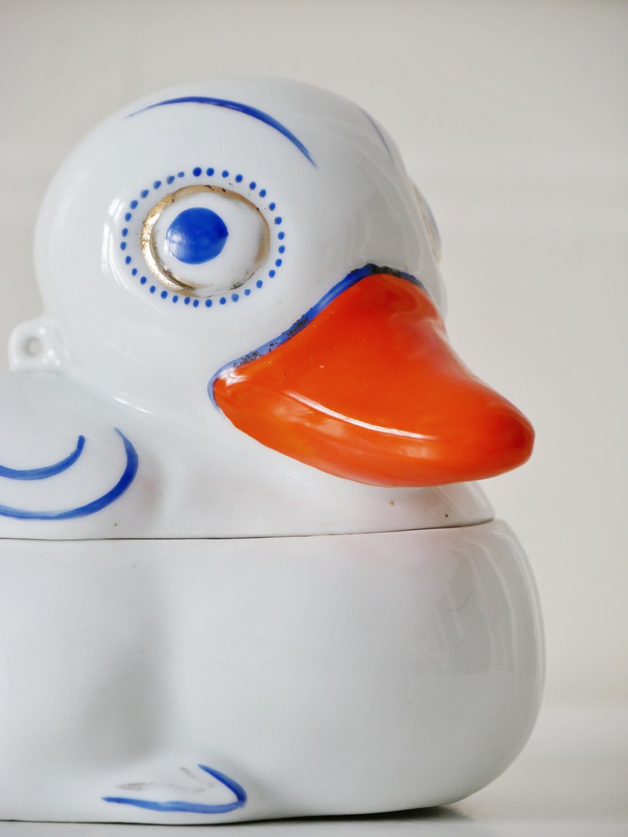 Art Deco Porcelain Duck Box, Germany, 1920s for sale at Pamono