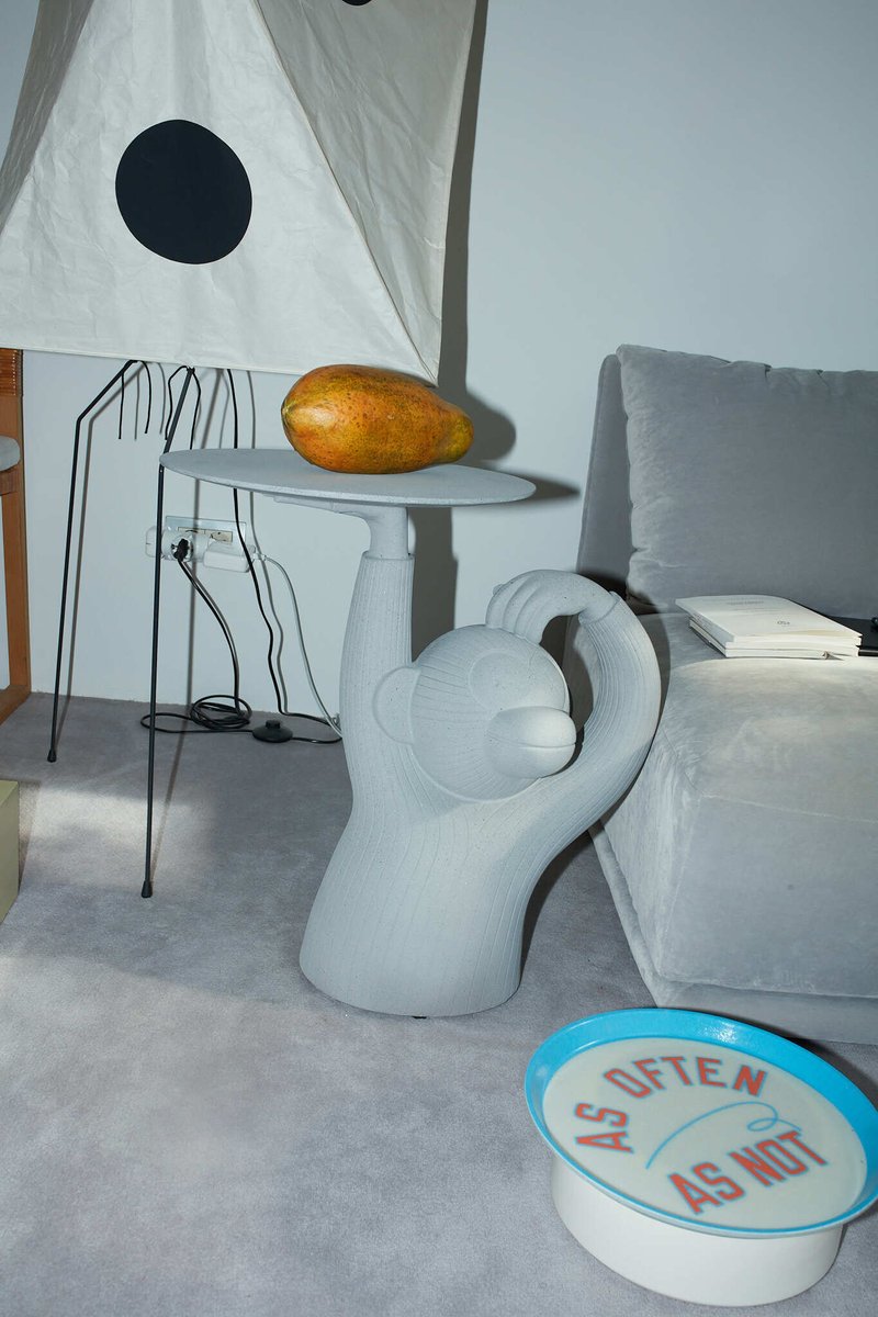 White Monkey Side Table by Jaime Hayon for BD Barcelona for sale at Pamono