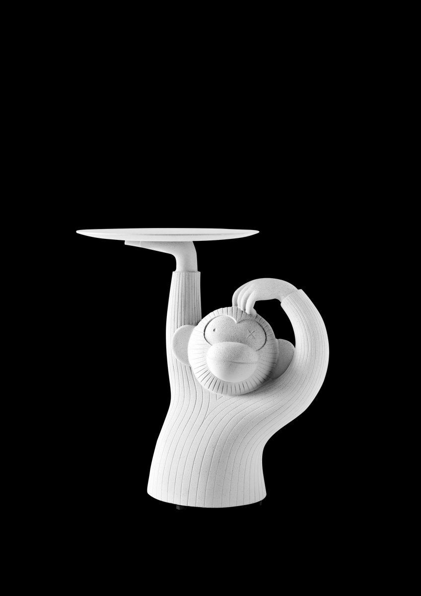 White Monkey Side Table by Jaime Hayon for BD Barcelona for sale at Pamono