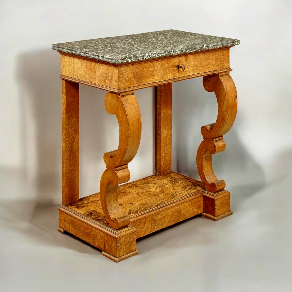 Continental Marble Topped Console Table, 1850s for sale at Pamono