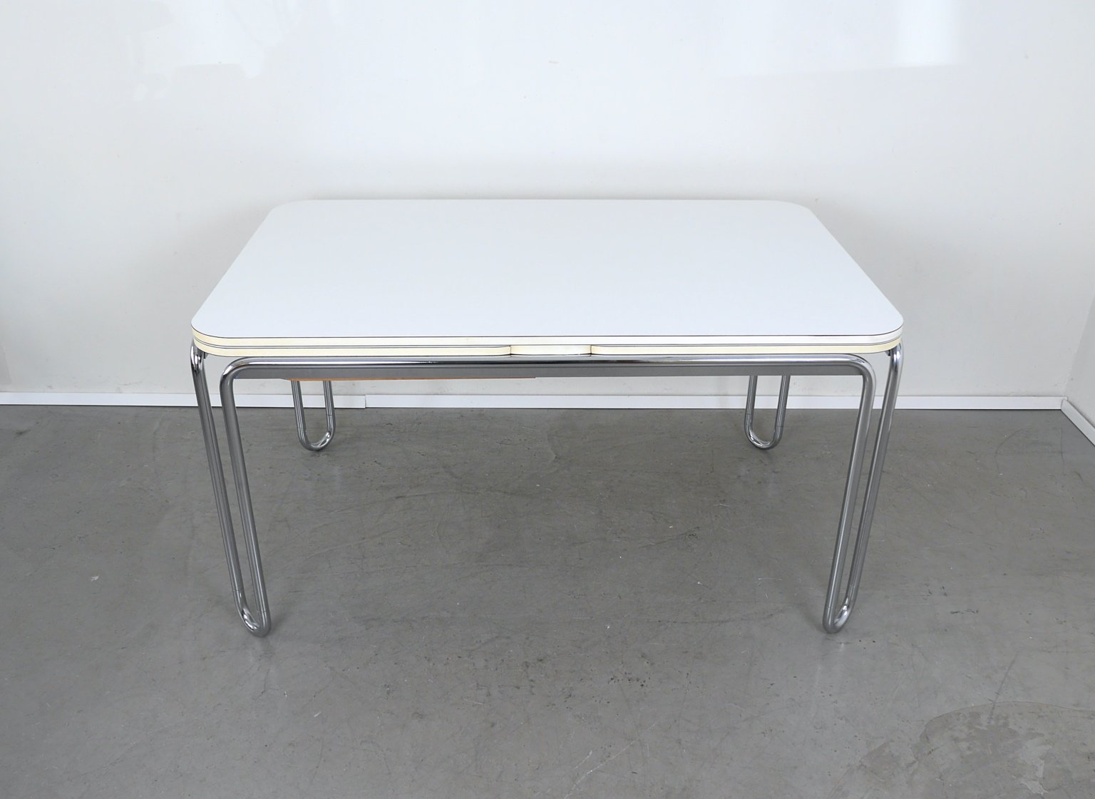 Extending Table with Tubular Steel Frame from Läsko, Germany, 1960s for ...