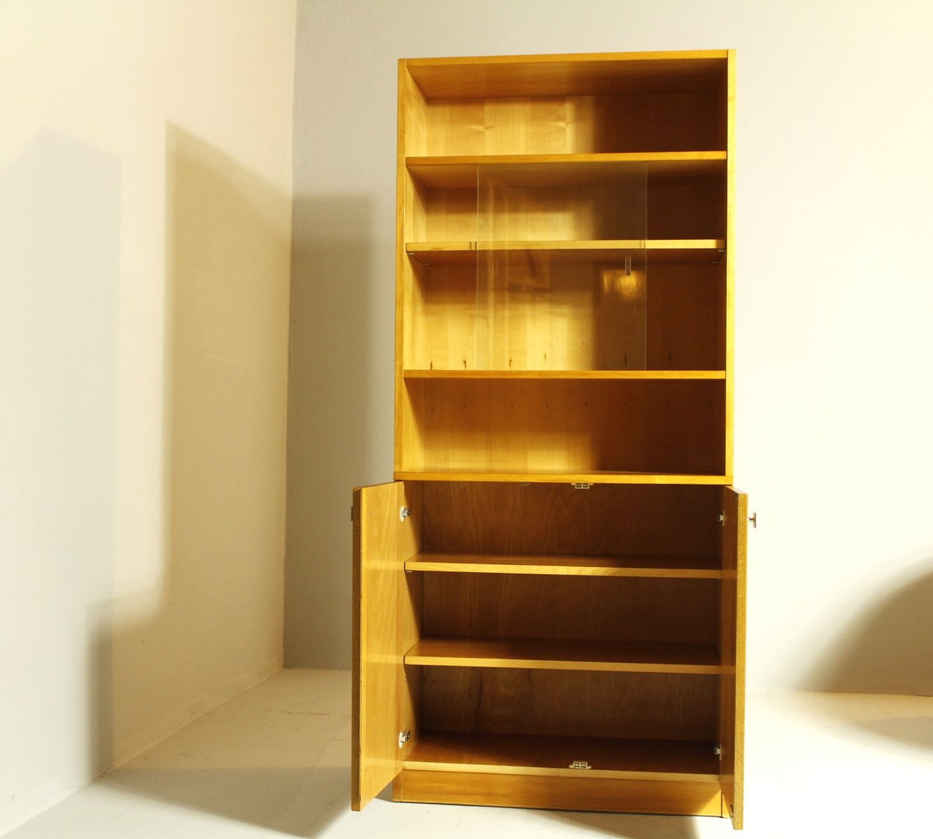 Bookcase Beech Cabinet, 1970s for sale at Pamono