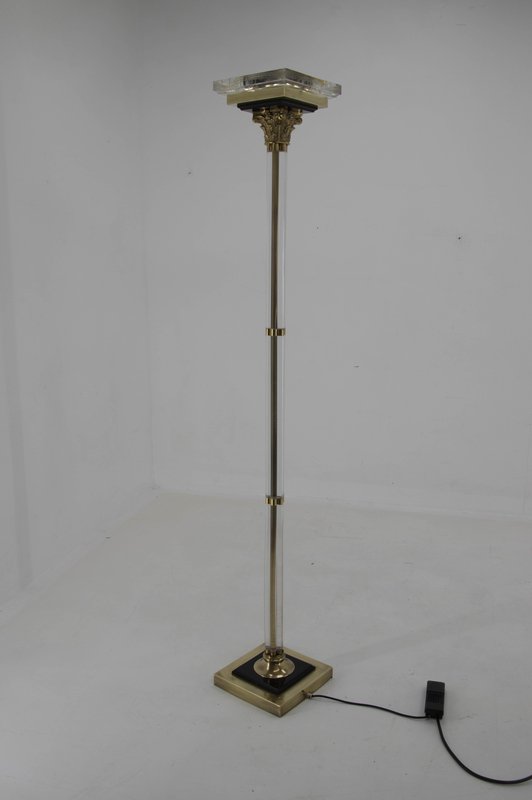 Floor Lamp with Upright Light, Italy, 1970s for sale at Pamono