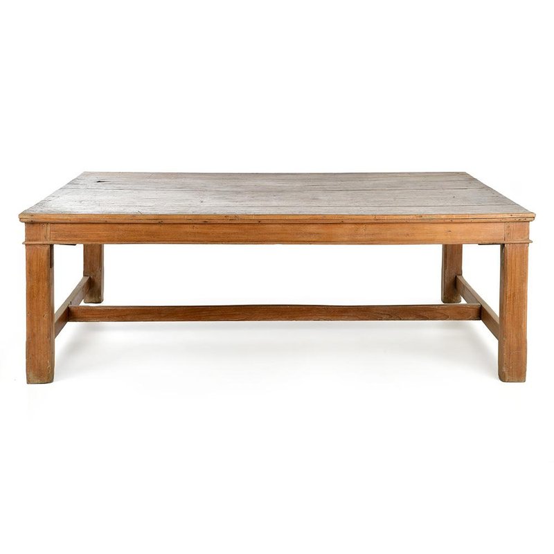 Large Solid Wood Table for sale at Pamono
