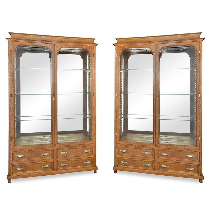 Art Deco Display Cases, Set of 2 for sale at Pamono