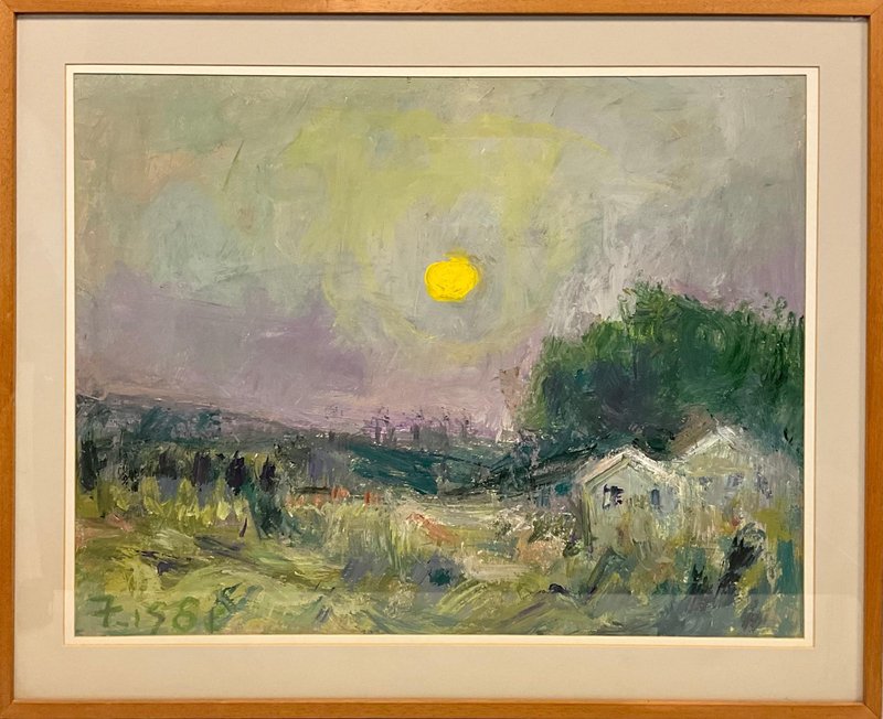 Michael Forster, Full Moon Rising, 1980, Acrylic Painting for sale at ...