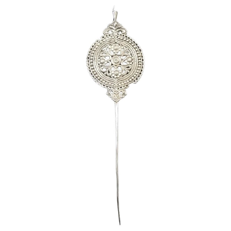 18th-Century Colonial Silver Hairpin Peru, 1750s for sale at Pamono