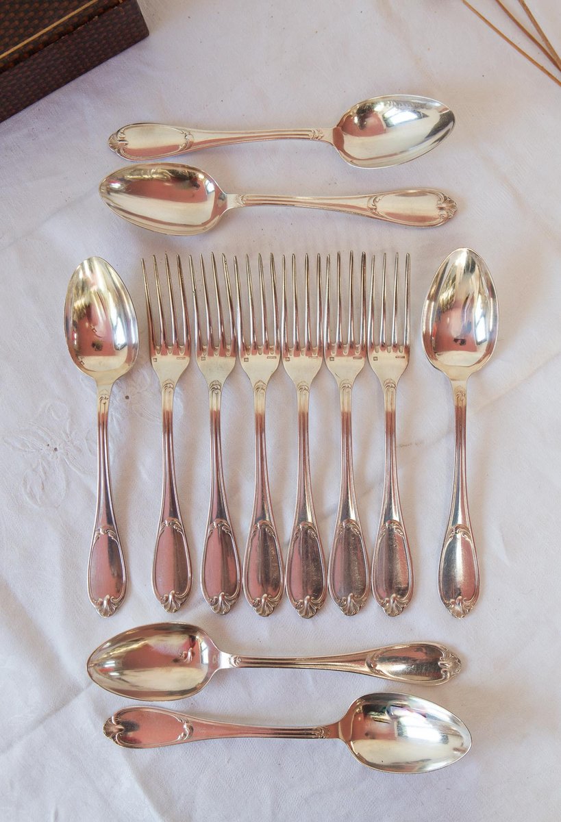 Set of French Cutlery by Ercuis, Set of 12 for sale at Pamono