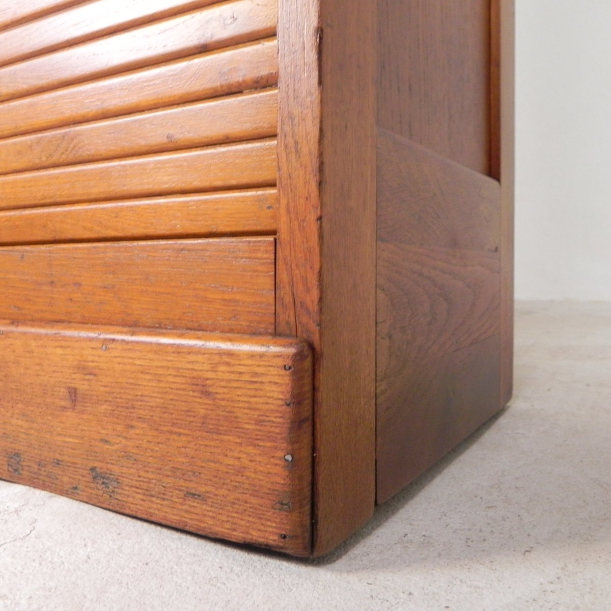 Oak Roller Shutter Box with 2 Shutters, 1930s for sale at Pamono