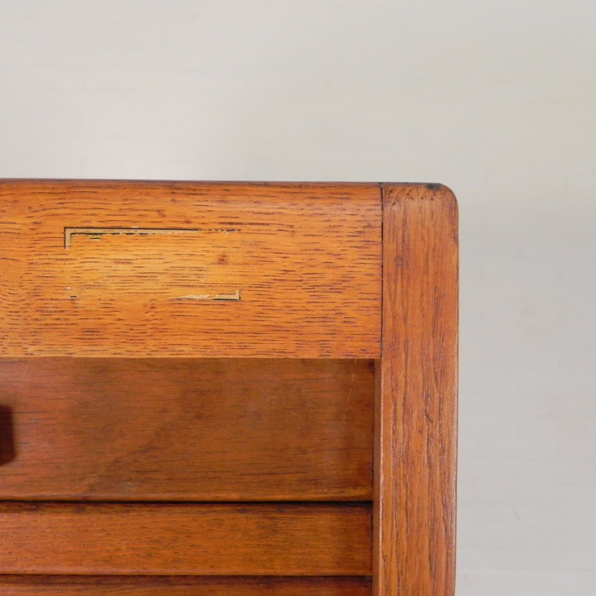 Oak Roller Shutter Box with 2 Shutters, 1930s for sale at Pamono