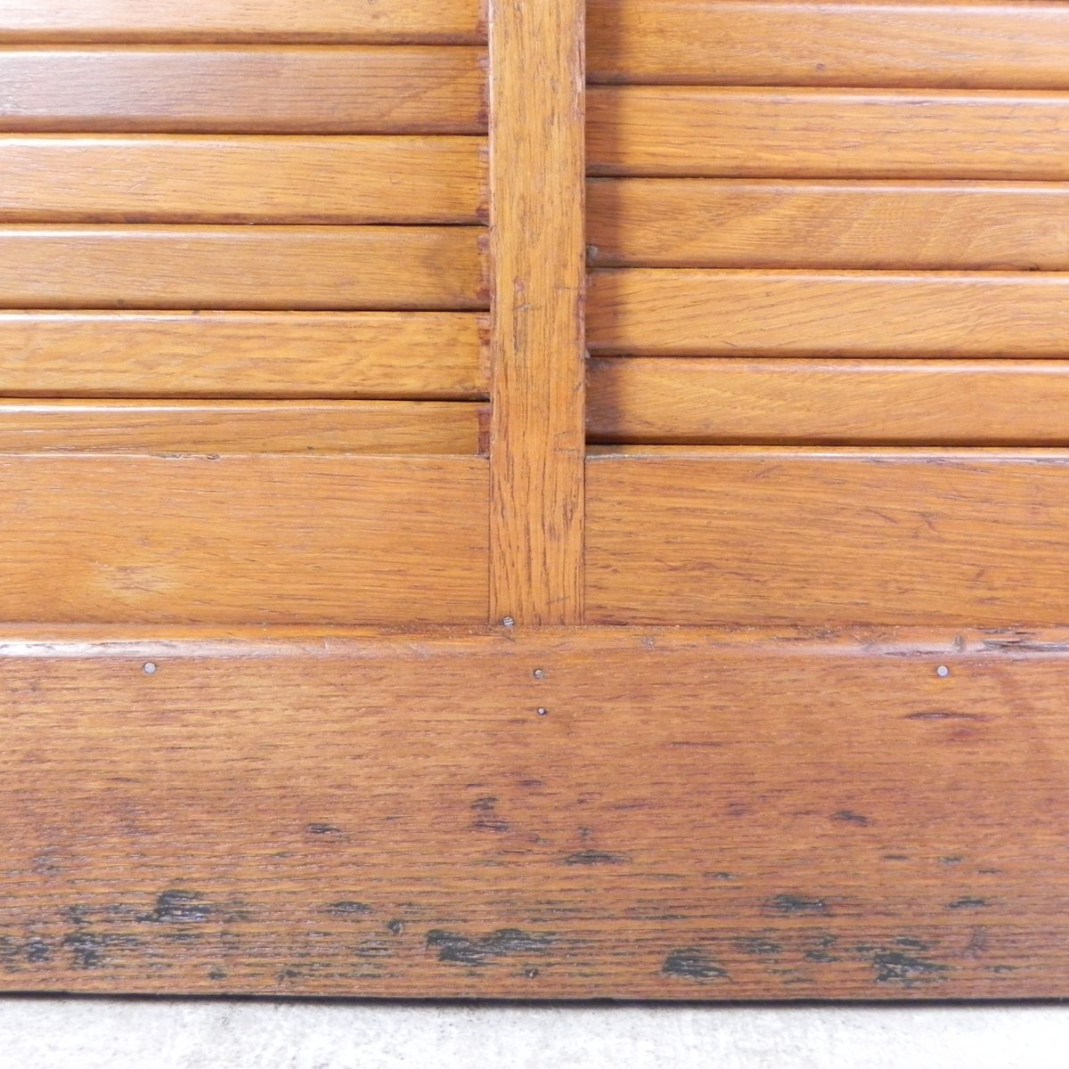 Oak Roller Shutter Box with 2 Shutters, 1930s for sale at Pamono
