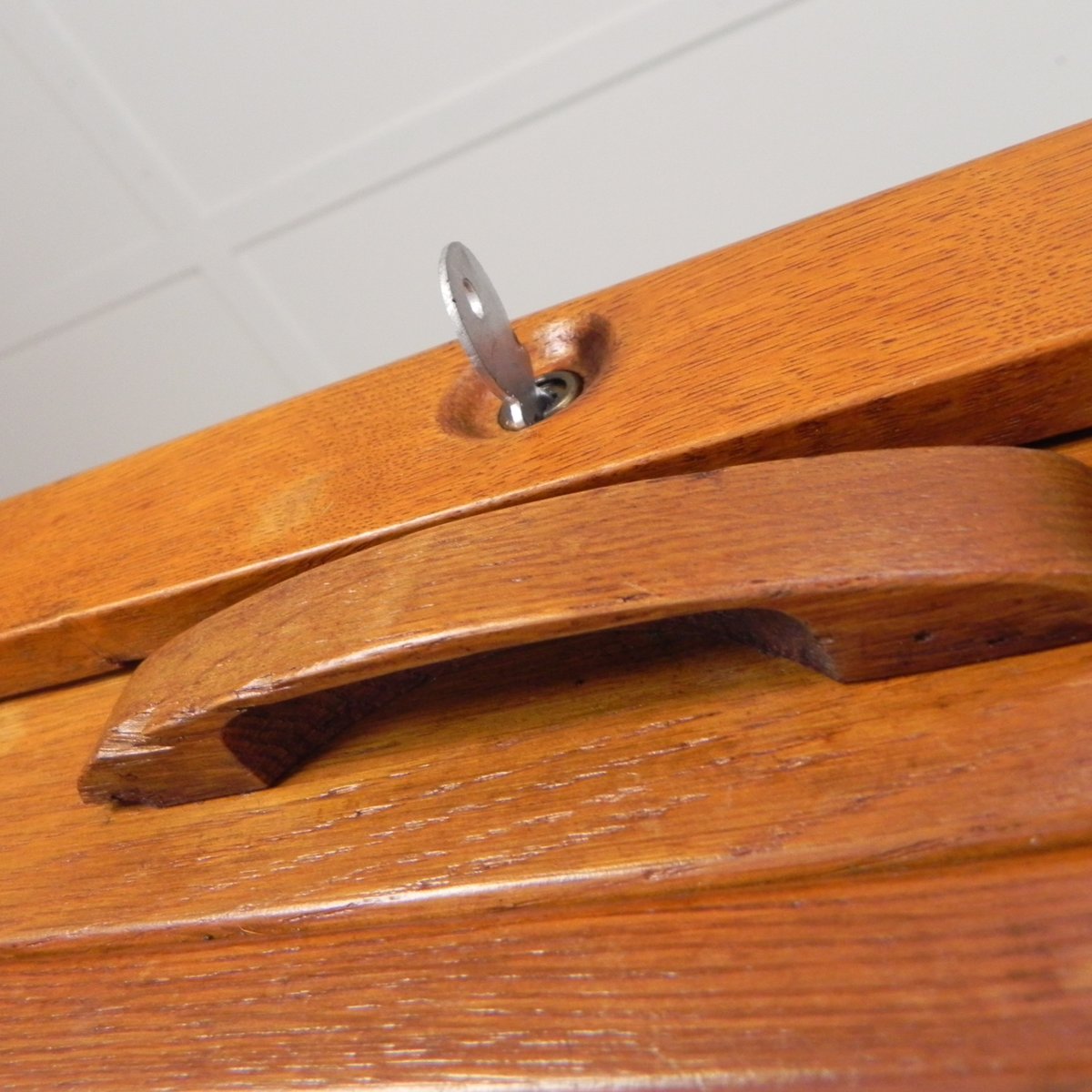 Oak Roller Shutter Box with 2 Shutters, 1930s for sale at Pamono