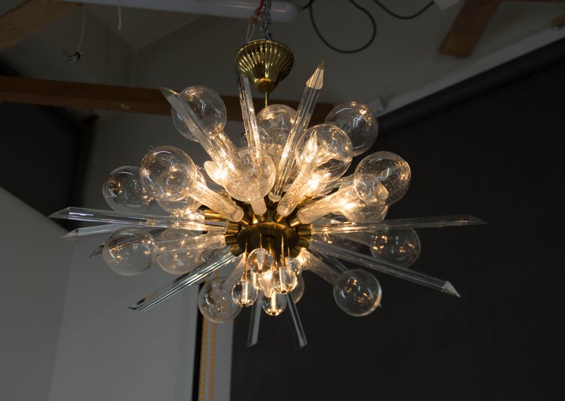 Art and Design Chandelier attributed to Rene Roubicek, 1960s for sale ...