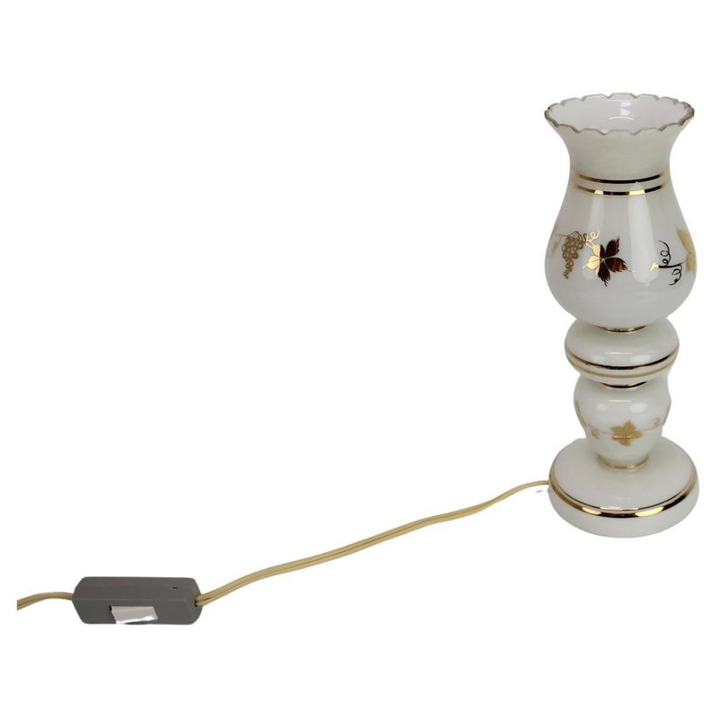 Vintage Glass Table Lamp, Germany, 1980s for sale at Pamono