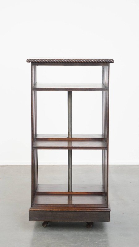 Very Large Antique English Book Mill Made of Oak on Original Wheels for ...