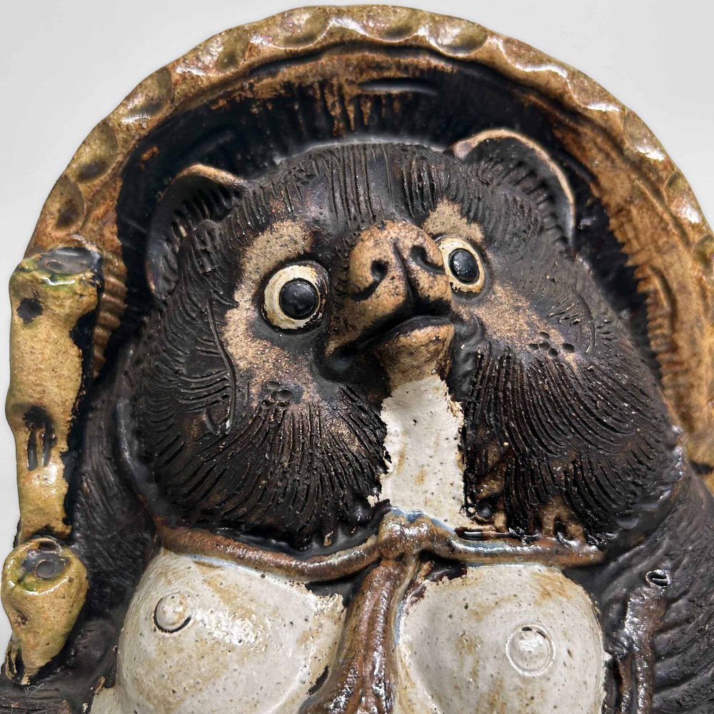 Tanuki Statue from Shigaraki Pottery, Japan, 1970s for sale at Pamono