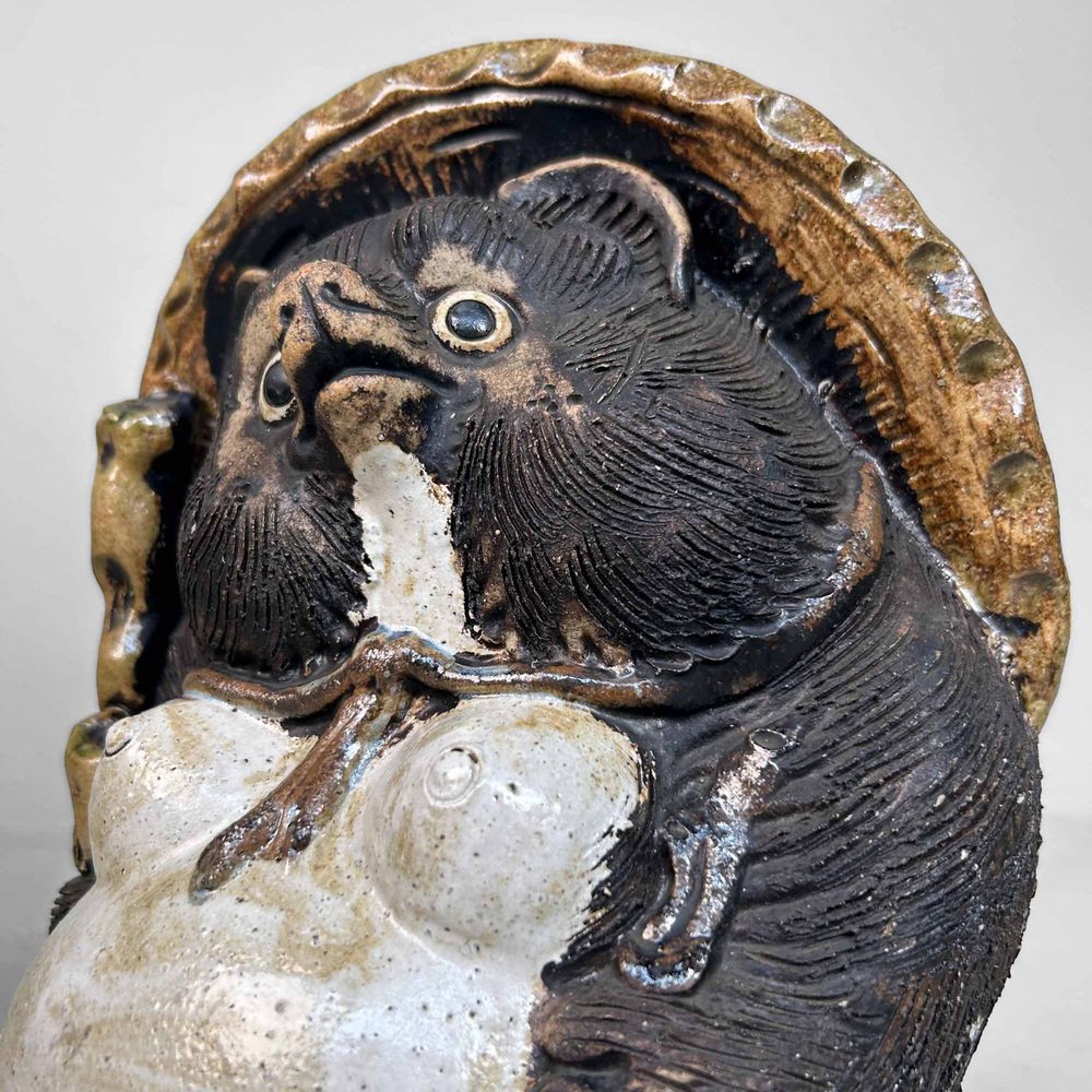 Tanuki Statue from Shigaraki Pottery, Japan, 1970s for sale at Pamono