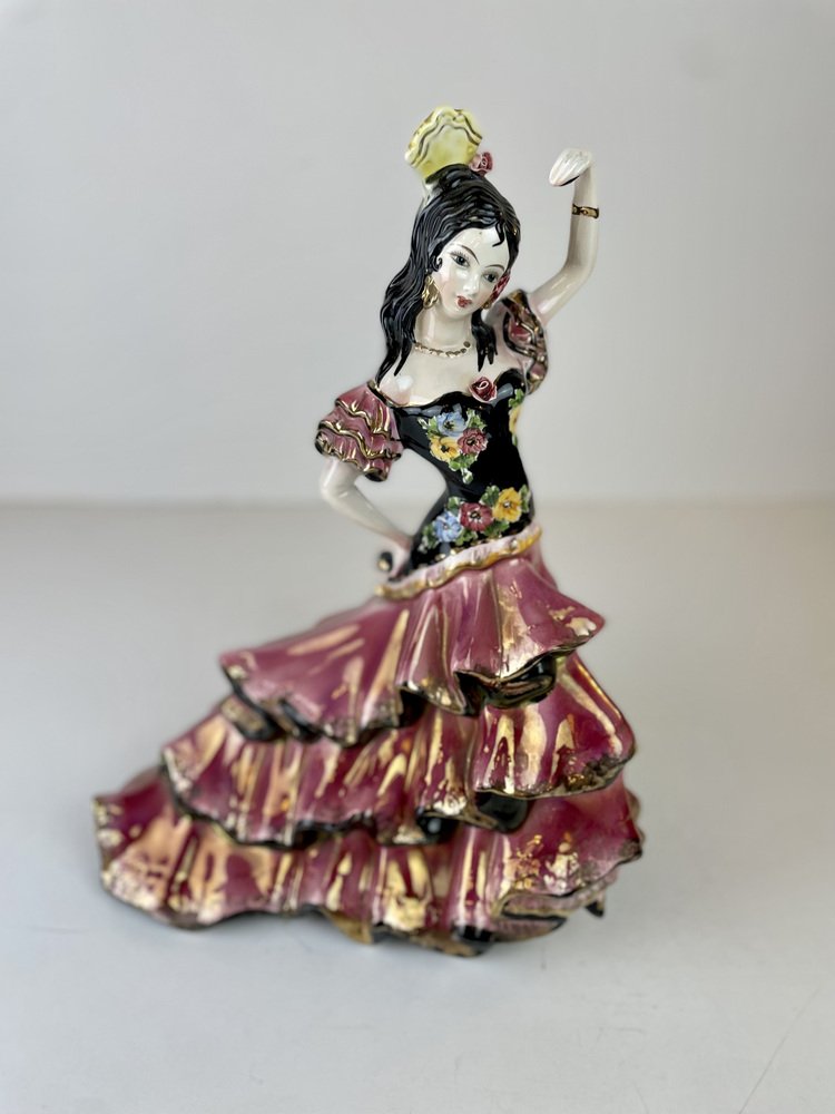 Ceramic Flamenco Dancer from Formento, 1950s-1960s for sale at Pamono