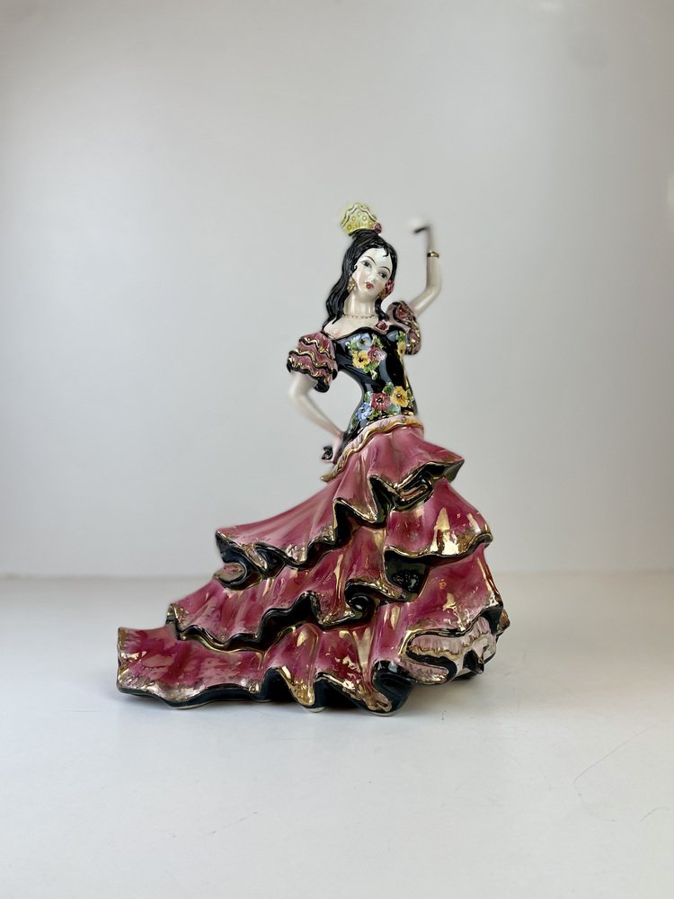 Ceramic Flamenco Dancer from Formento, 1950s-1960s for sale at Pamono