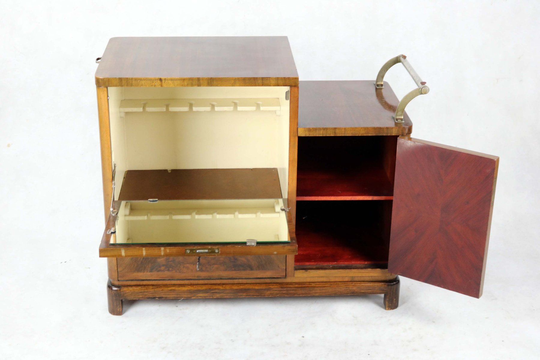 Art Deco Mobile Bar Cabinet, 1920s for sale at Pamono