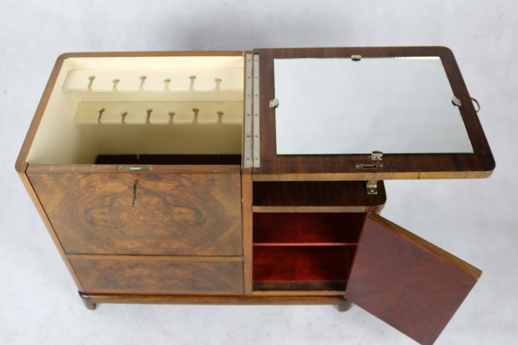 Art Deco Mobile Bar Cabinet, 1920s for sale at Pamono